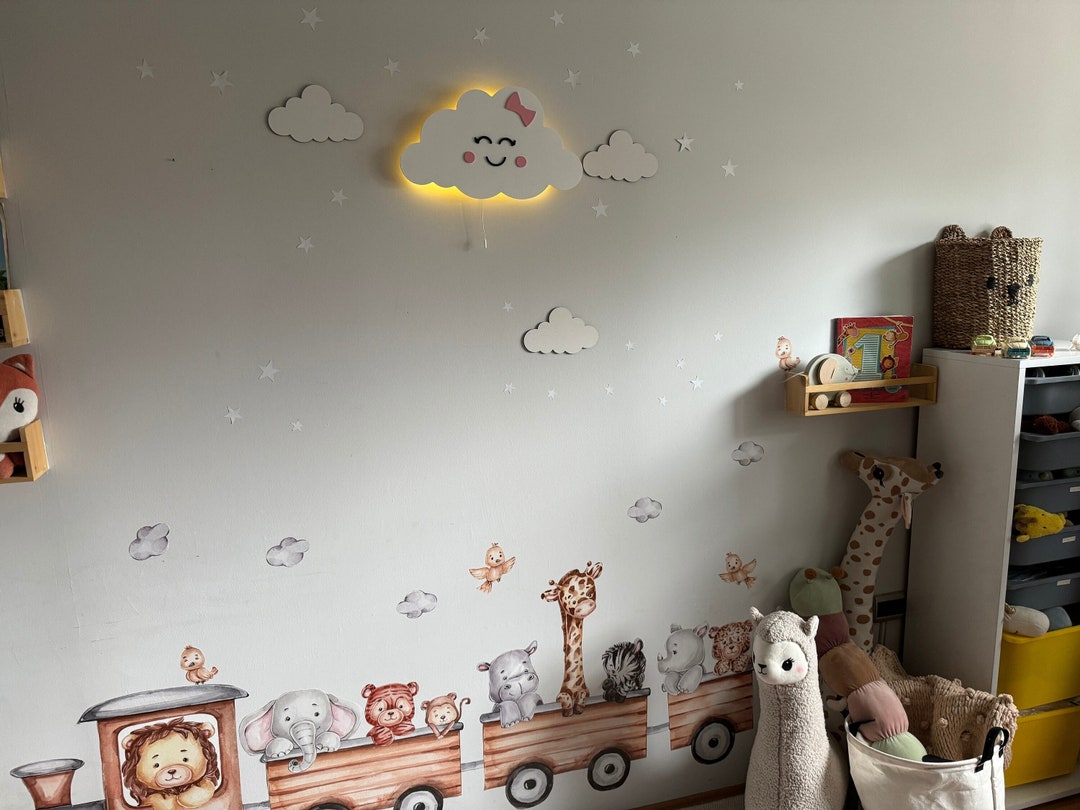 Cute Cloud Night Light Set, Cloud Lamp, Baby Room Decor, Cloud Nursery ...