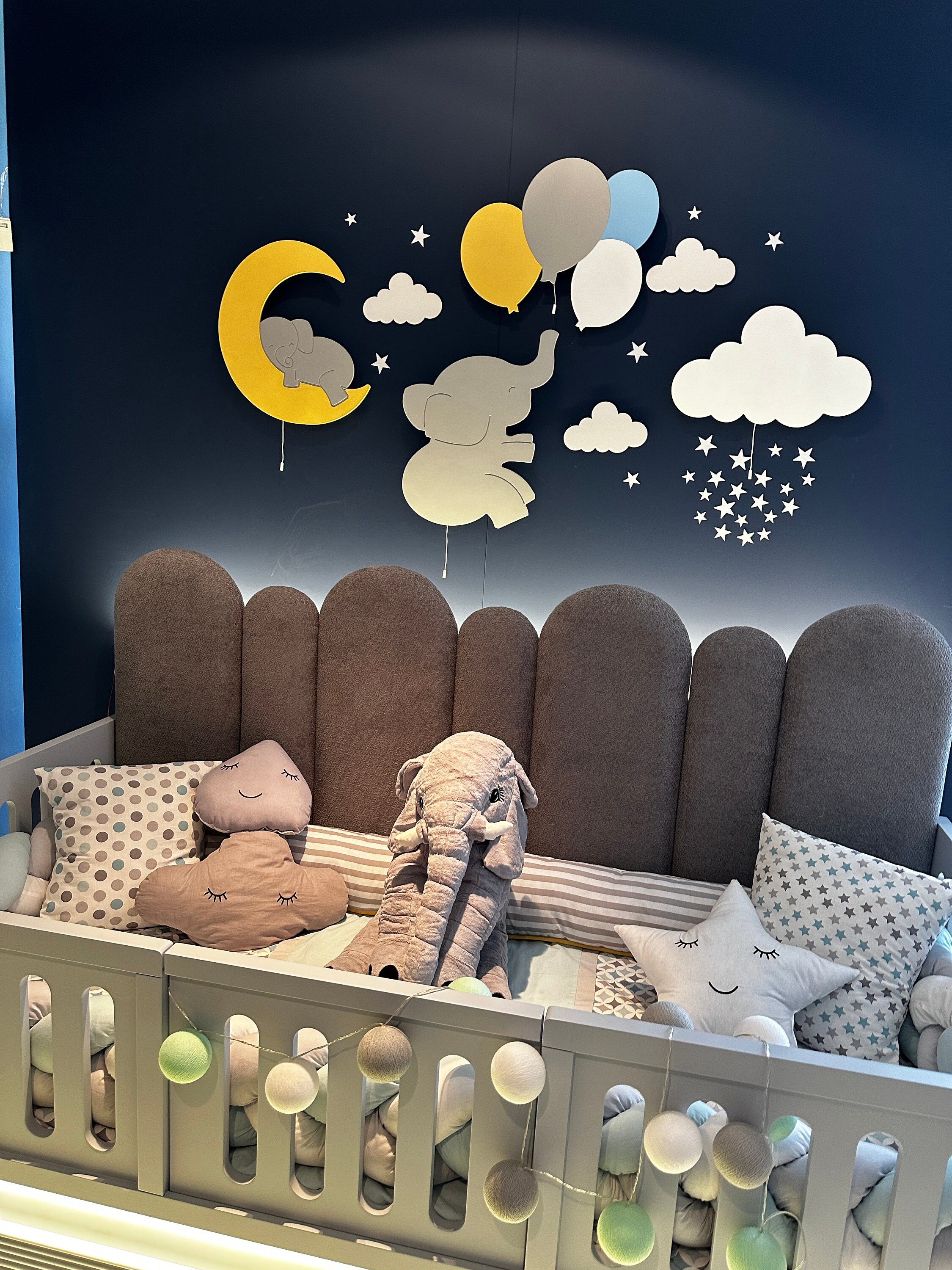 Set of 4 Baby Room Lamp, Nursery Night Light, Nursery Wall Art, Cloud ...