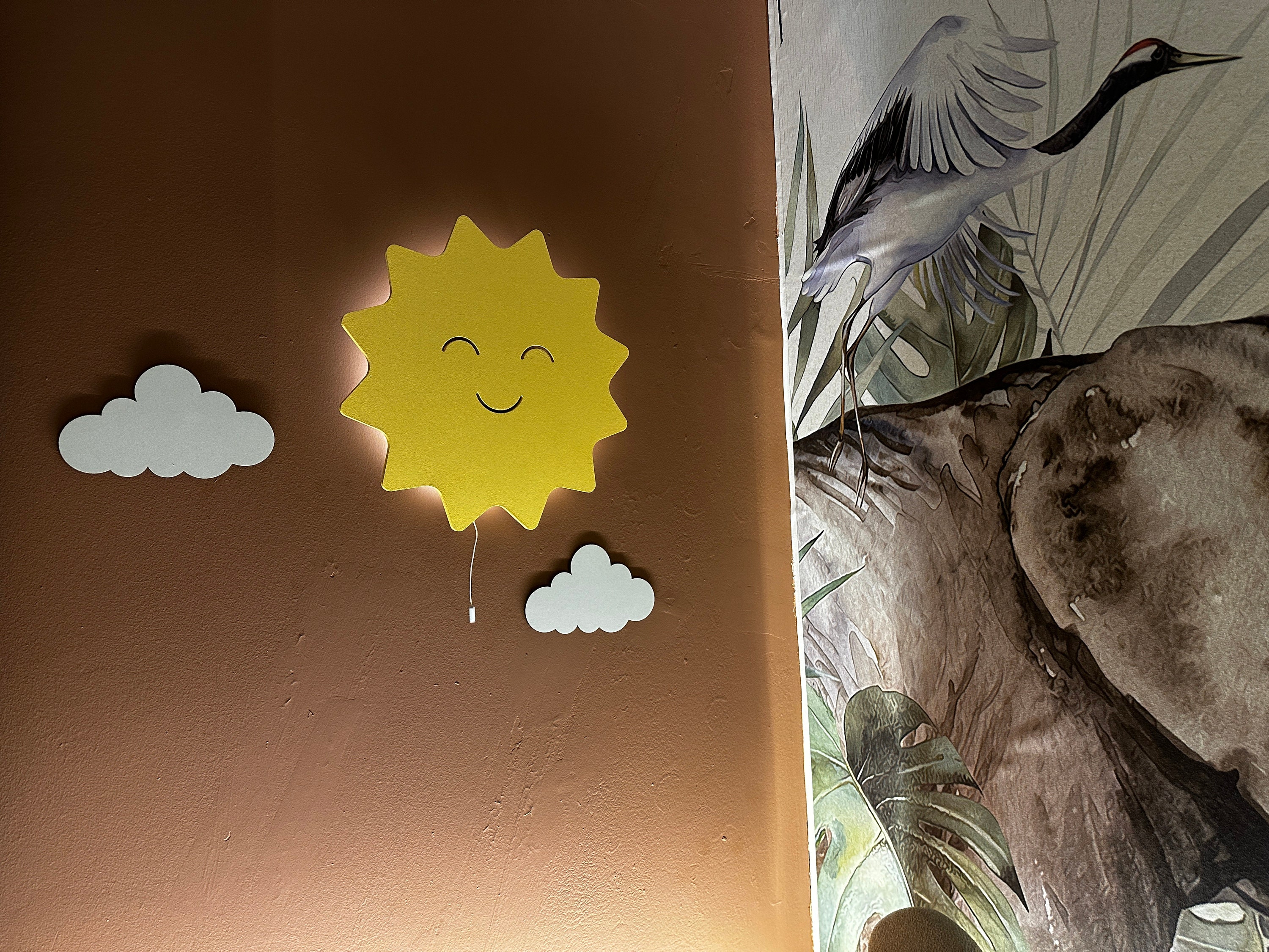 Sun Lamp, Baby Room Decor, Sun Night Light, Nursery Decor, Baby Wall ...