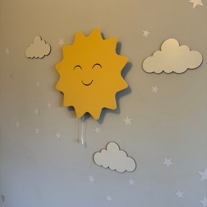 Sun Night Light, Sun Lamp, Baby Room Lamp, Nursery Decor, Kids Wall ...
