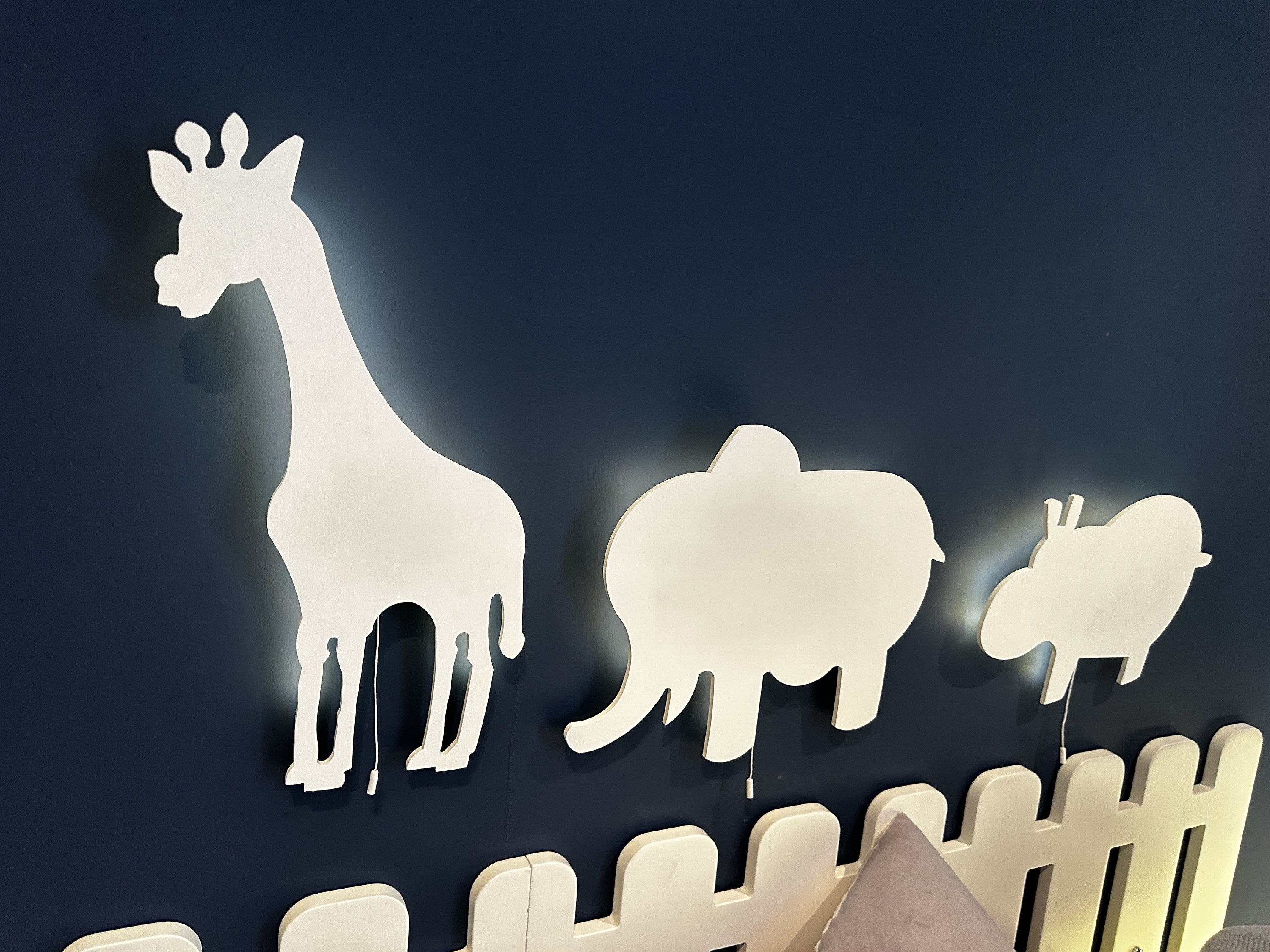 Safari Night Light Set, Giraffe Light, Elephant Light, Dinosaur Lamp ...