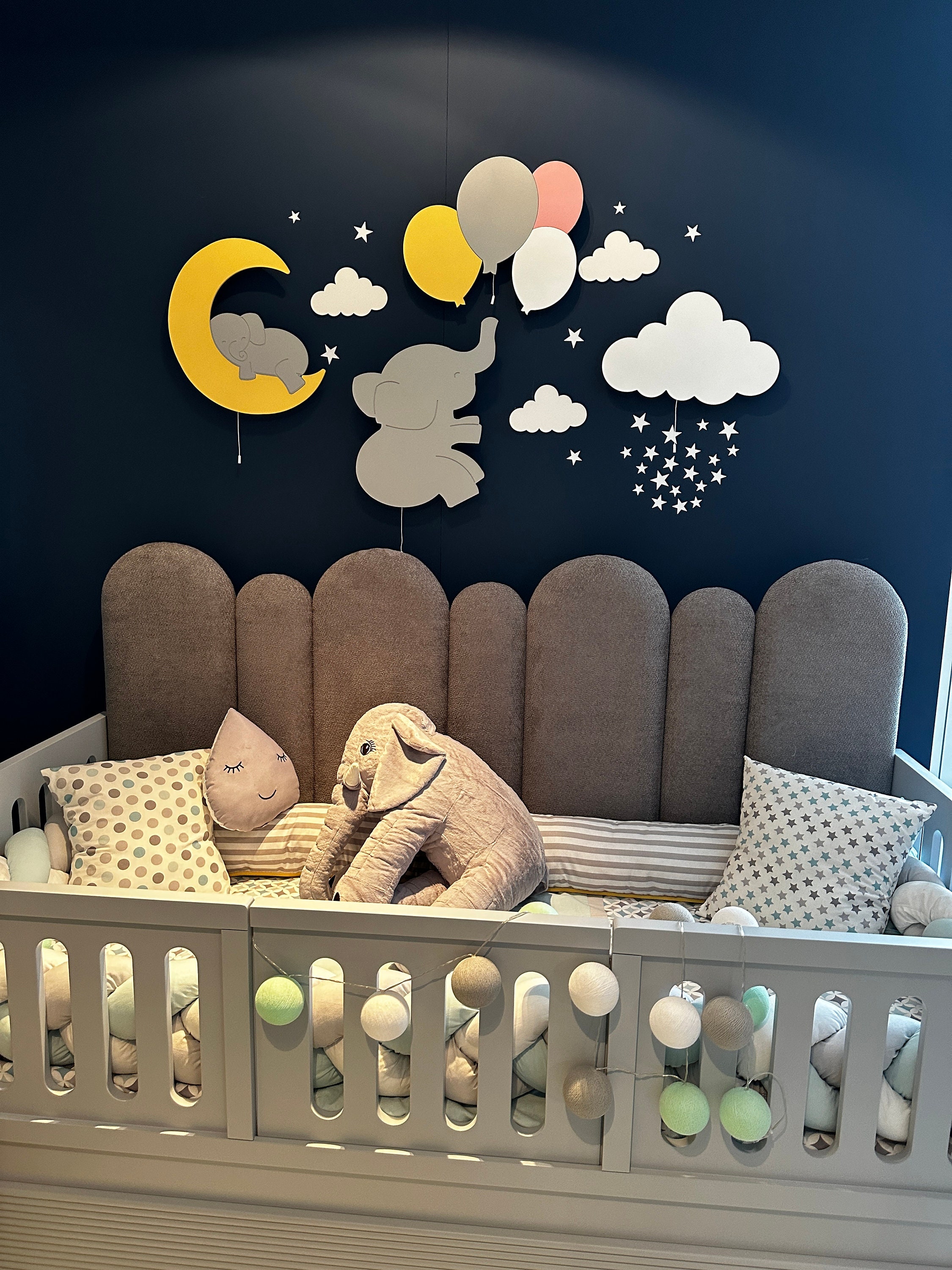 Set of 4 Baby Night Light, Baby Room Light, Personalized Lamp, Cloud ...