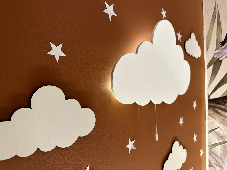 Cloud Lamp, Nursery Lamp, Cloud Night Light, Wall Lamp, Baby Room Light ...