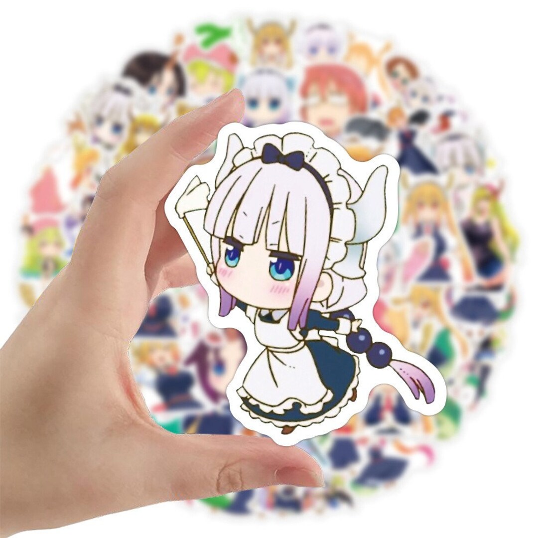 Miss Kobayashi's Dragon Maid Anime Sticker Pack 50 - Etsy
