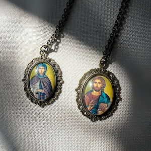 Customized Patron Saint Necklace - Etsy