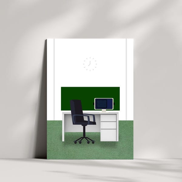 Severance Office Background - Etsy