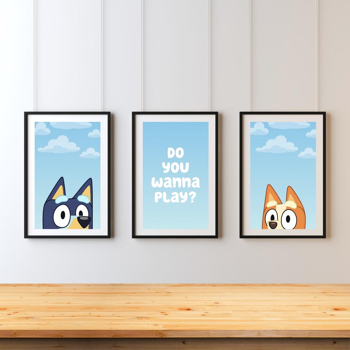 Bluey Digital Print Posters (set of 3) | Playroom, Bedroom, Nursery ...