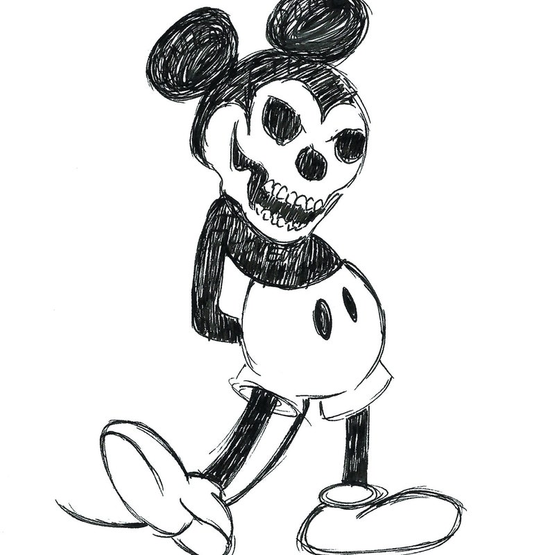 Emo Mickey Mouse - Etsy