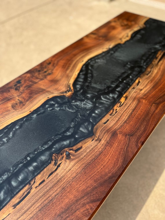 Black Walnut Epoxy River Coffee Table - Etsy