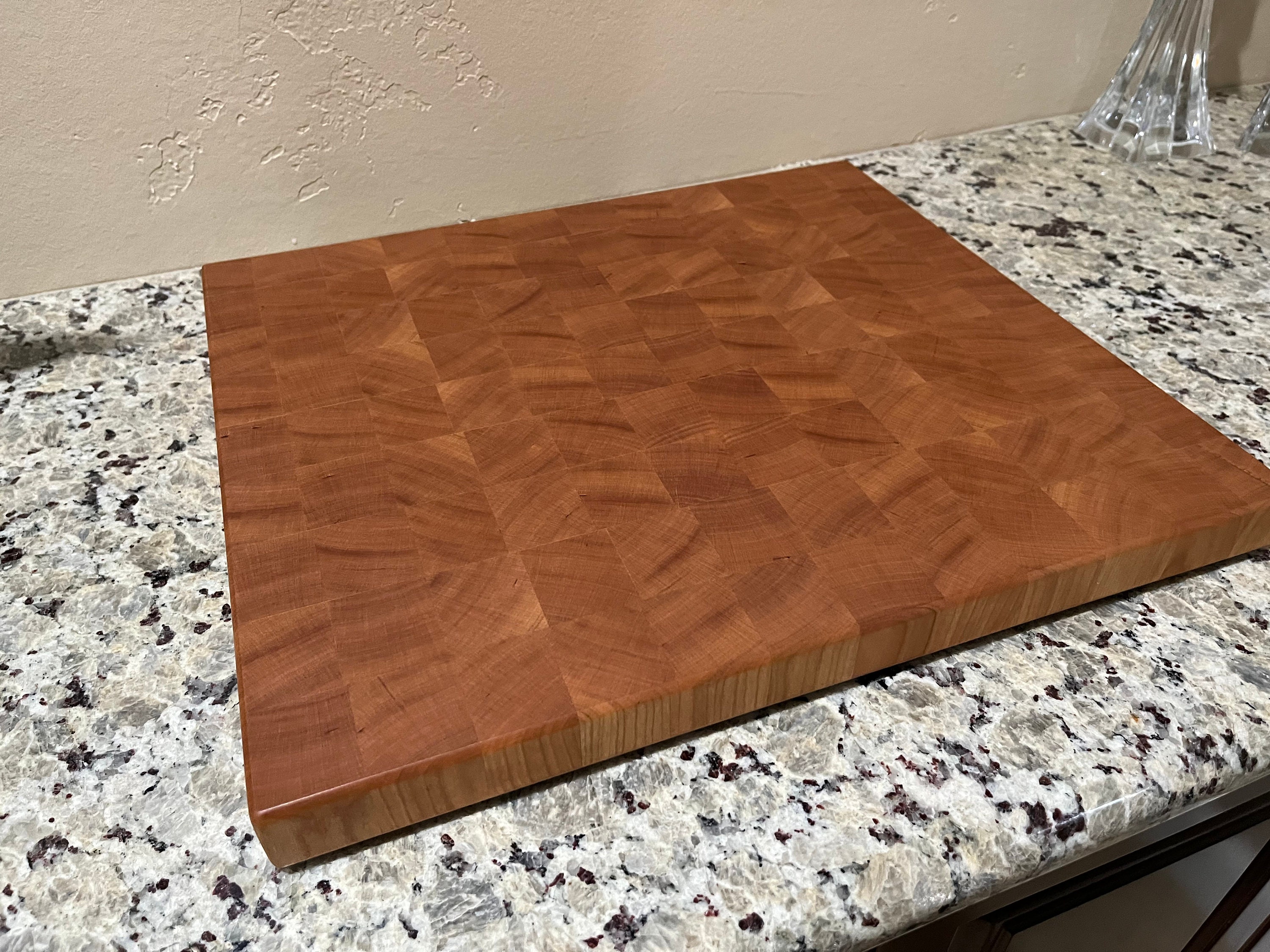Cherry End Grain Cutting Board - Etsy
