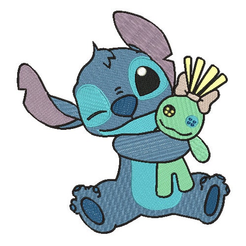 Lilo And Stitch Machine Embroidery Design Multiple Sizes Etsy Uk