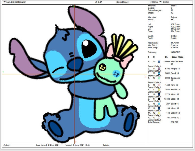 Lilo and Stitch Machine Embroidery Design Pes File DST File - Etsy