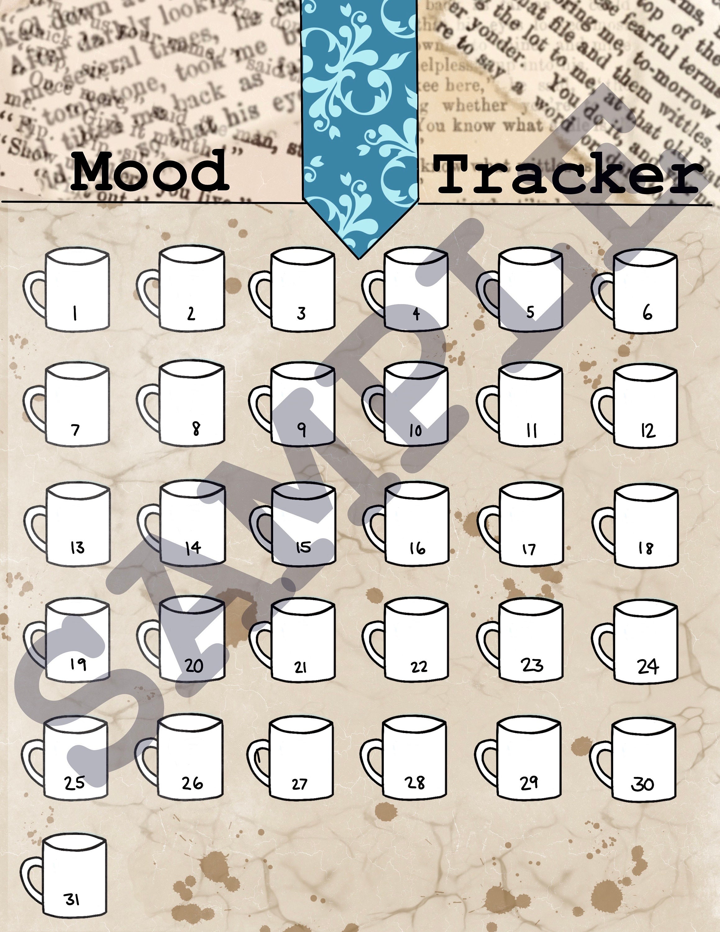 Cozy Habit and Mood Tracker-march - Etsy