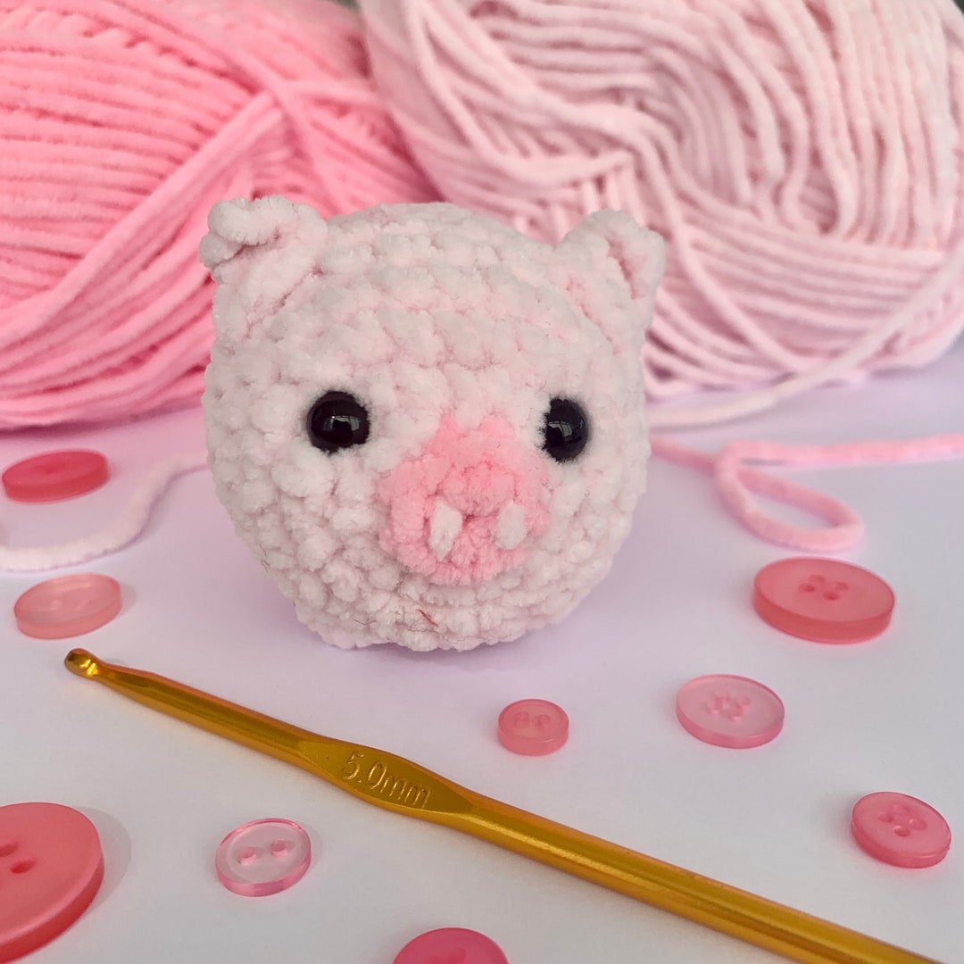 Crochet Chonky Pig Amigurumi Plushie, Handmade Soft Toy for Children ...