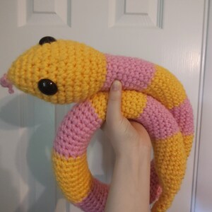 Crochet Stuffed Snake - Snake Plushie - Watermelon Lemonade Crochet ...
