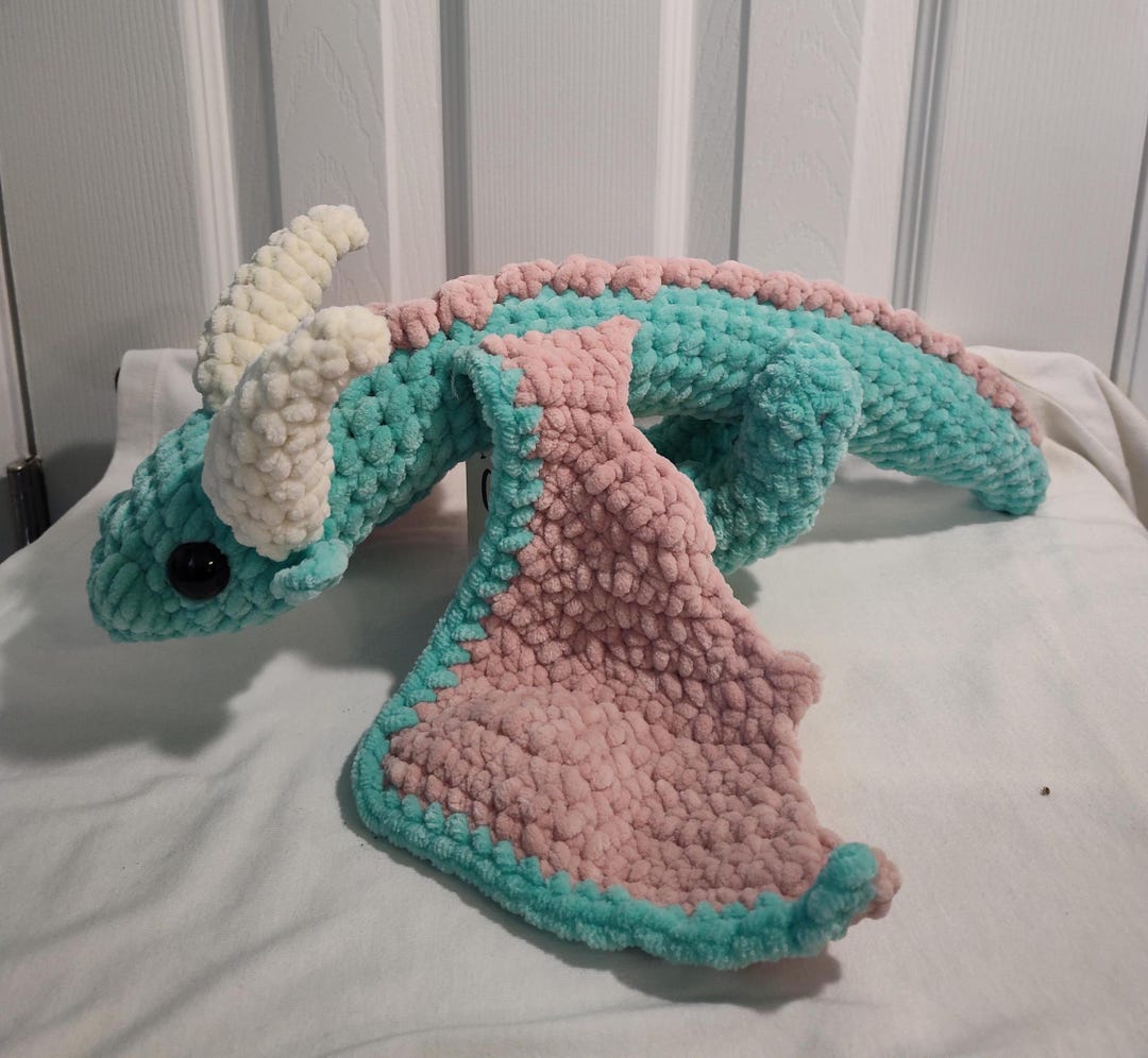 Stuffed Wyvern - Crochet Wyvern - Cute Wyvern - Etsy