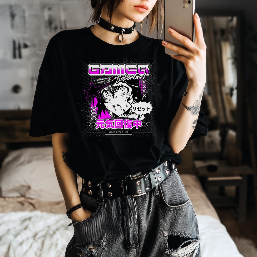 Sober Anime Gamer Girl, Recovery Gift for Gamer, Sobriety Support - Etsy