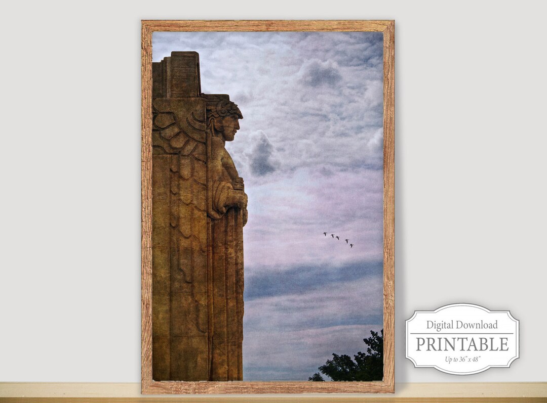 Cleveland Hope Memorial Bridge Guardians Photo Art Print (digital ...