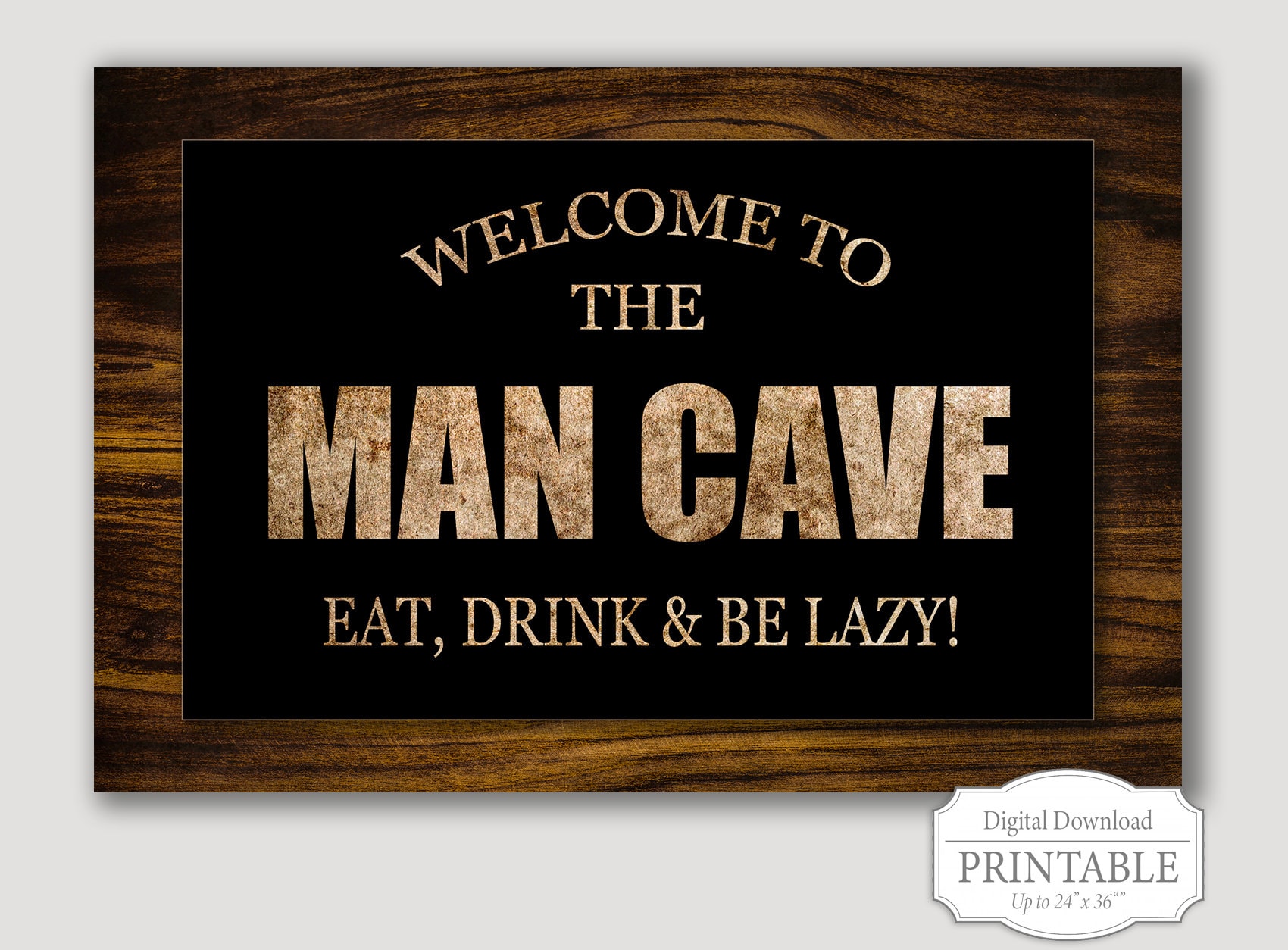 Printable Man Cave Signs