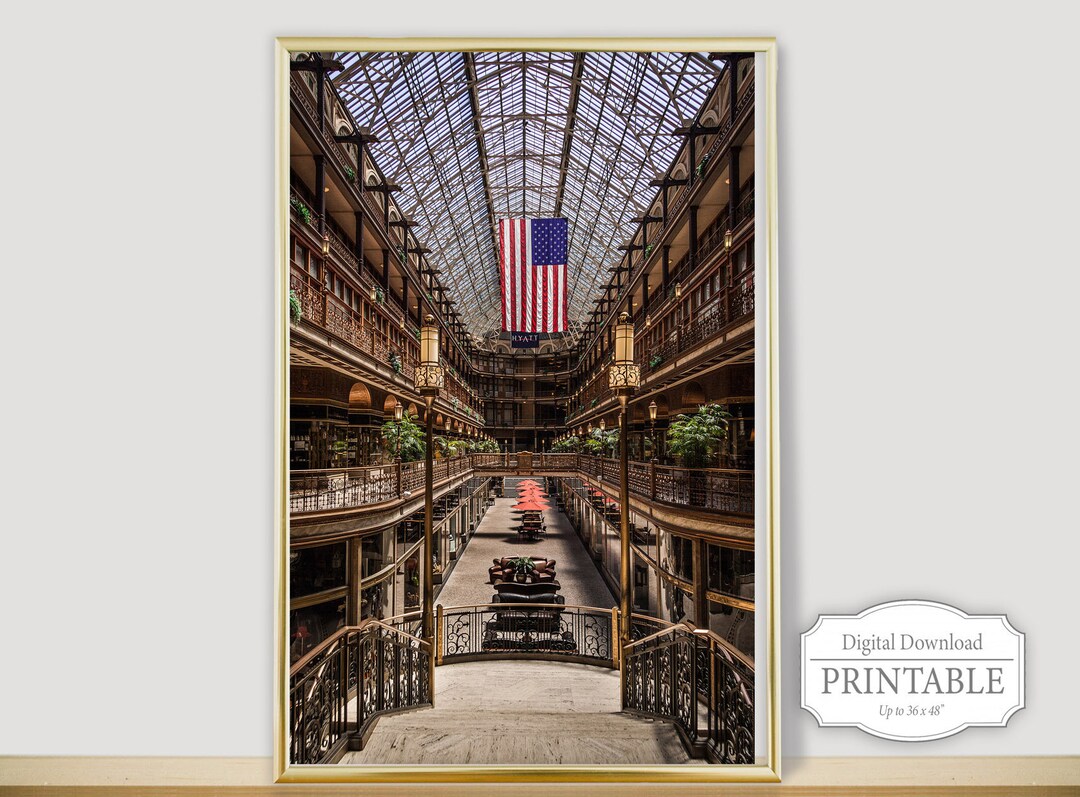 Cleveland Arcade Print: Historic Downtown Landmark (digital Download ...