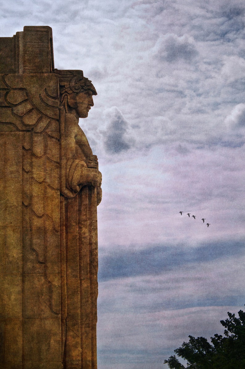 Cleveland Hope Memorial Bridge Guardians Photo Art Print (digital ...