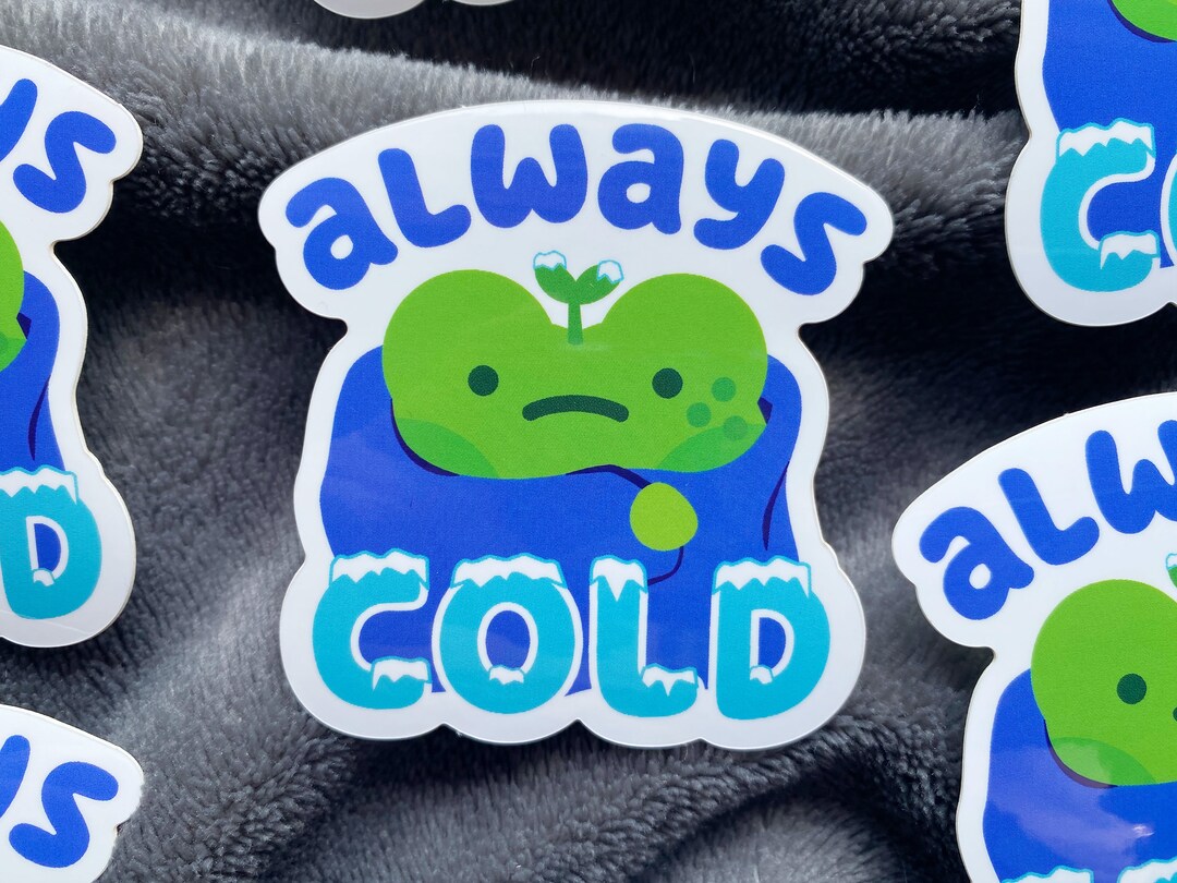 Always Cold Frog Sticker | Always Chilly | Cold Sticker | Frog Sticker ...