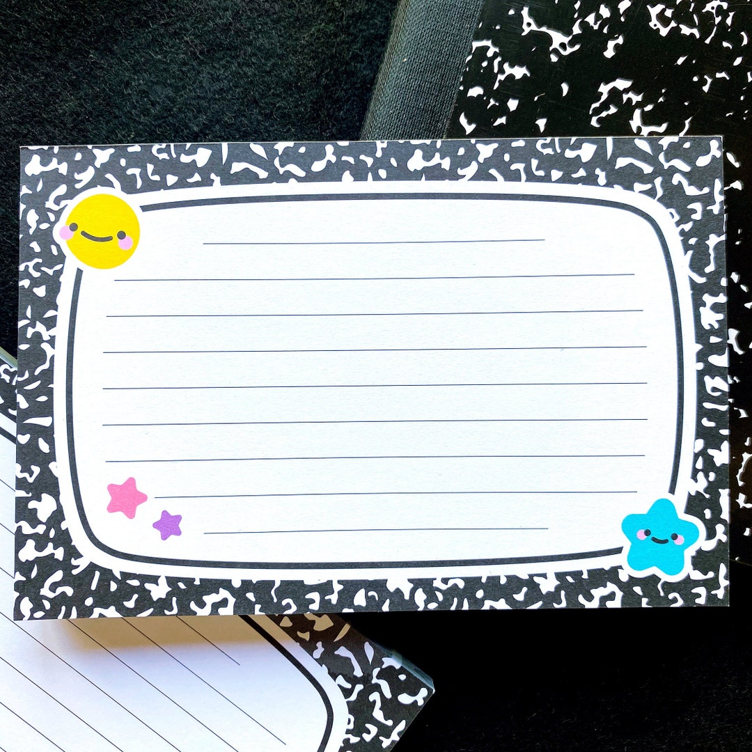 Small Composition Notepad | 4x6 Notepad | Composition Notepad | 90s ...