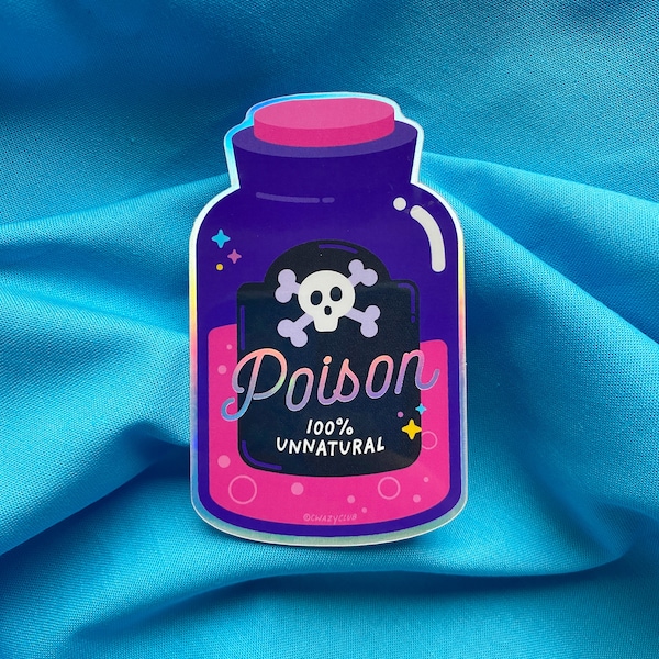 Poison Bottle Label - Etsy