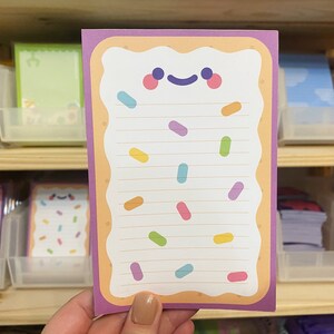 Pastry Tart Notepad | 4x6 Notepad | Breakfast Notepad | Retro Foods ...