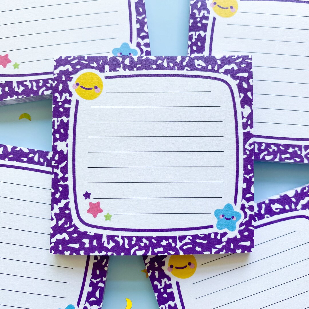 PURPLE Composition Sticky Notes | 3x3 Sticky Notes | Composition ...