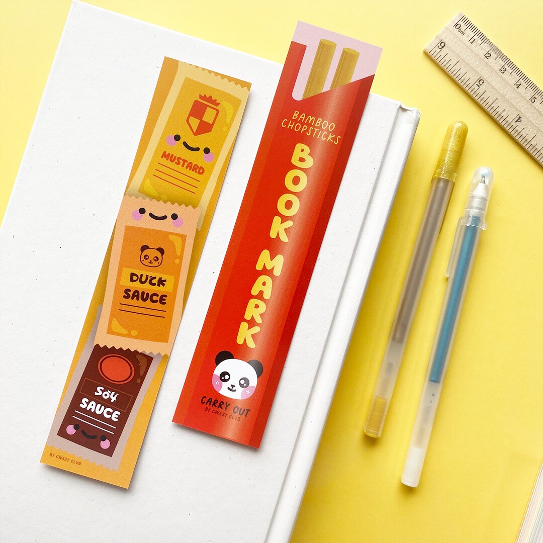 Chinese Takeout Bookmarks SET | TWO Bookmarks Set | Chinese Takeout ...