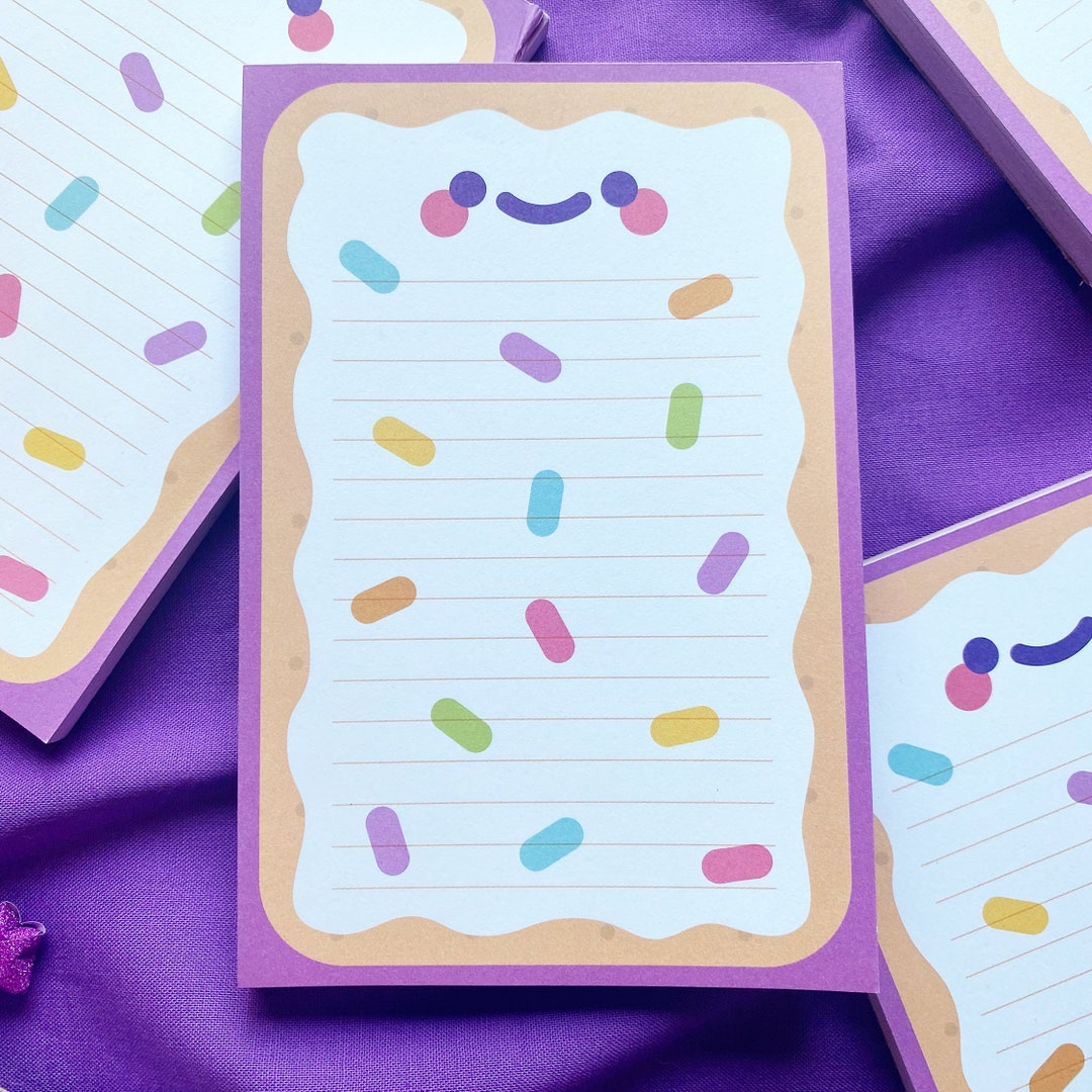 Pastry Tart Notepad | 4x6 Notepad | Breakfast Notepad | Retro Foods ...