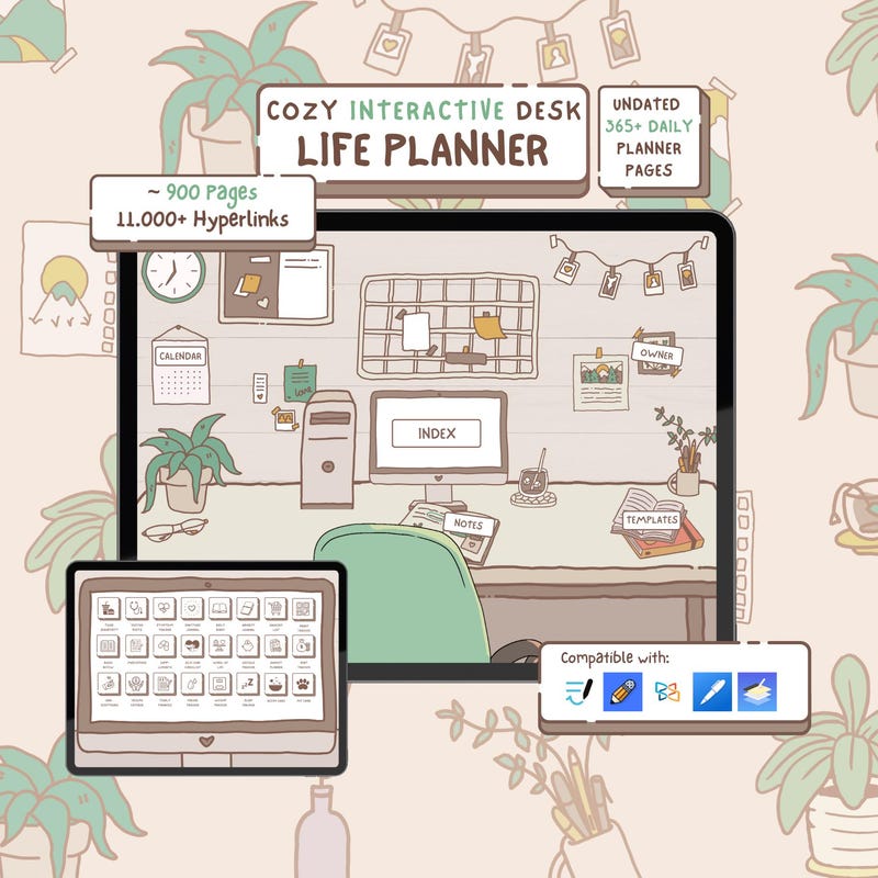 Cozy Interactive Planner - Etsy