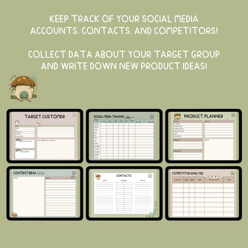 Cozy Planner Bundle Life Planner Small Business Organizer Digital ...