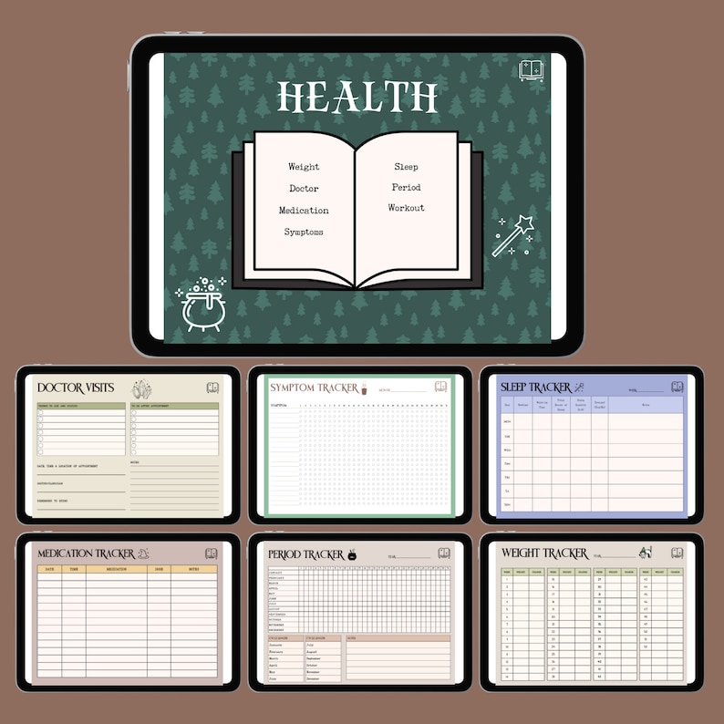 Witchy Life Planner Goodnotes Undated Witch Journal Digital Hourly ...