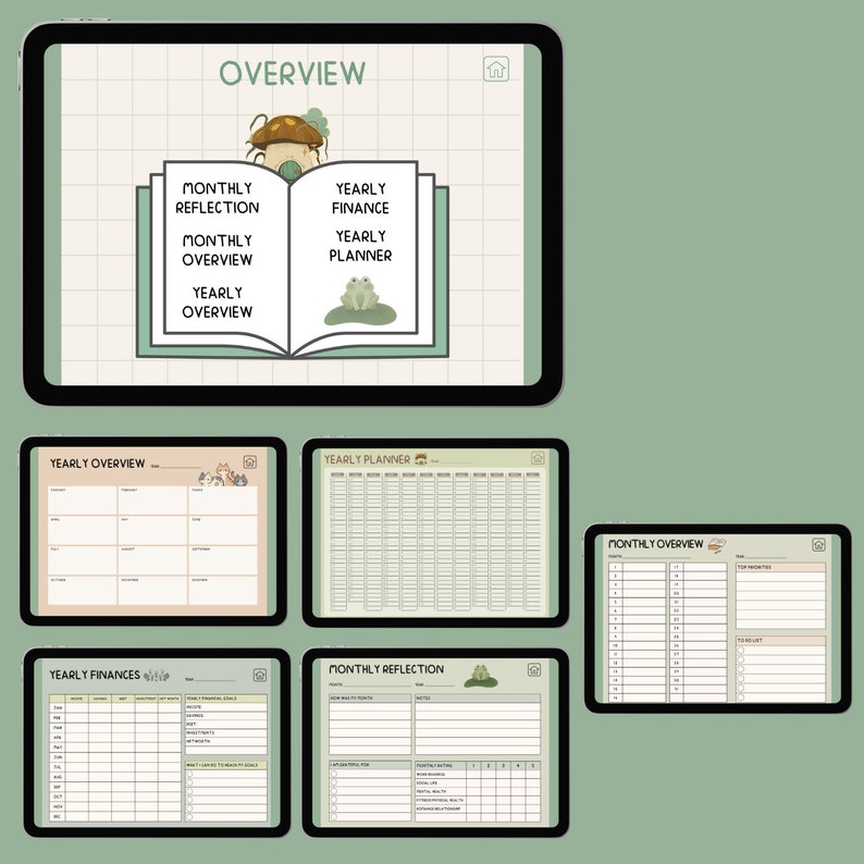Cozy Planner Bundle Life Planner Small Business Organizer Digital ...