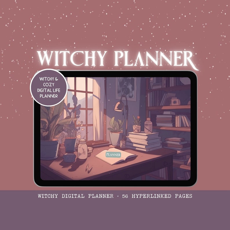 Witchy Life Planner Goodnotes Undated Witch Journal Digital Hourly ...