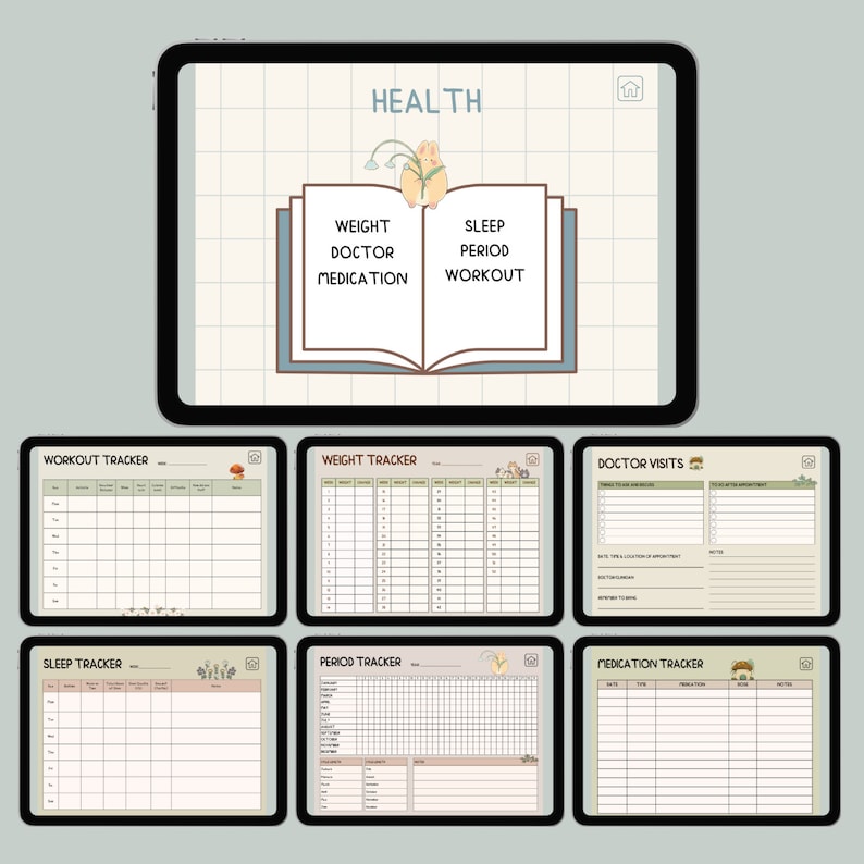 Cozy Digital Goodnotes Planner Undated Daily Weekly Monthly Cottagecore ...