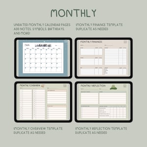 Cozy Digital Goodnotes Planner Undated Daily Weekly Monthly Cottagecore ...