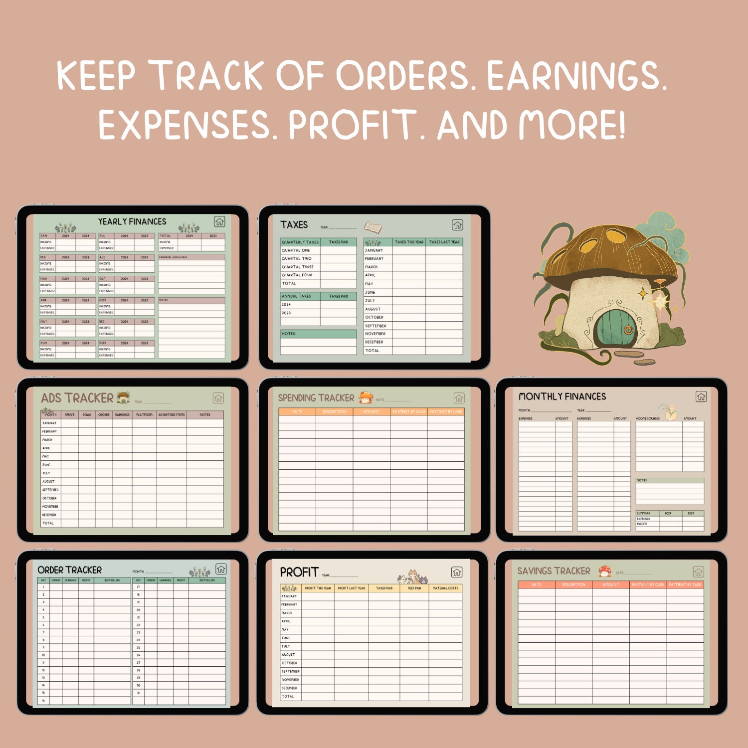 Cozy Planner Bundle Life Planner Small Business Organizer Digital ...