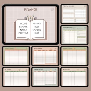 Cozy Digital Goodnotes Planner Undated Daily Weekly Monthly Cottagecore ...