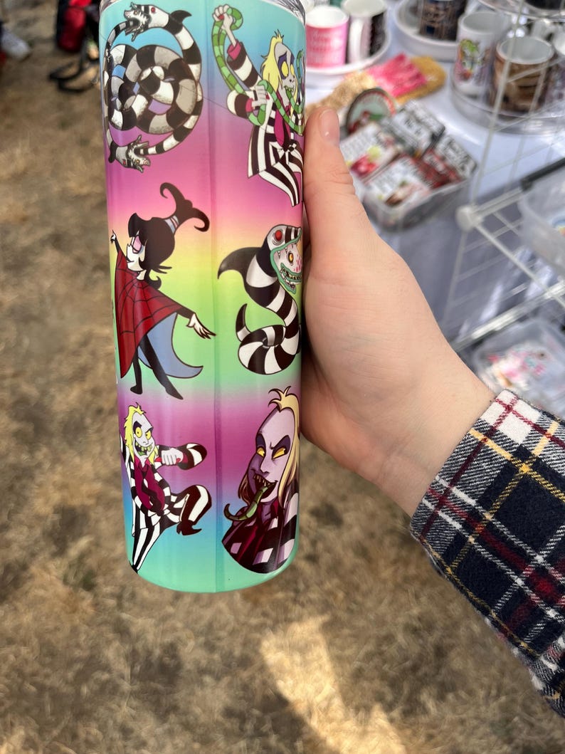 20oz Beetlejuice Tumbler - Etsy