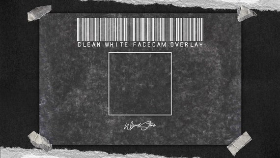 White Square Facecam Overlay for Streaming Clean | Etsy