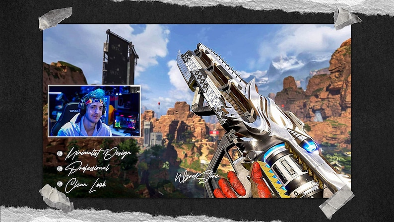 White Facecam Overlay for Streaming - Clean Professional Minimalist ...