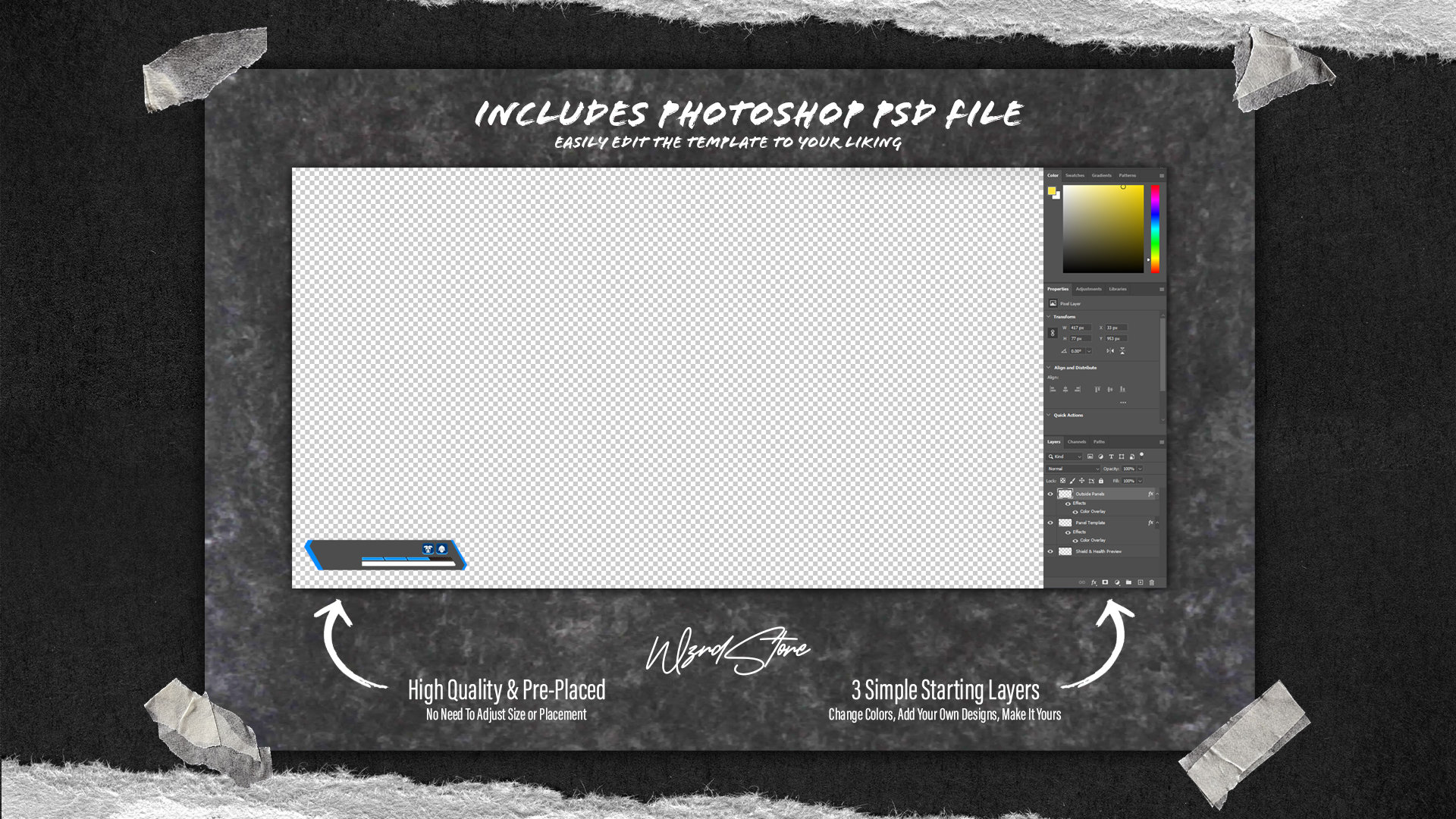 Apex Legends Health Bar Overlay – Customizable Streaming Template (PSD ...