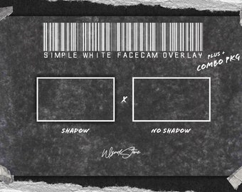 White Webcam Frame Overlay Webcam Border Custom Twitch - Etsy