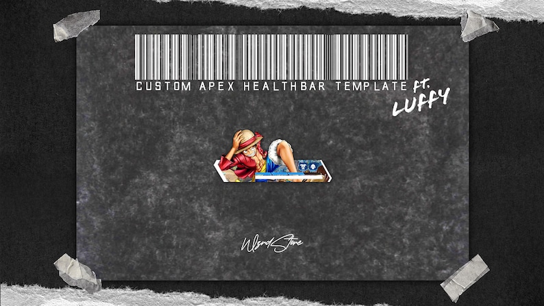 Luffy Anime Apex Legends Health Bar Overlay – Streaming Template ...