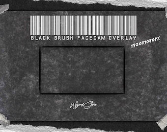Black Webcam Frame Overlay Webcam Border Custom Twitch - Etsy