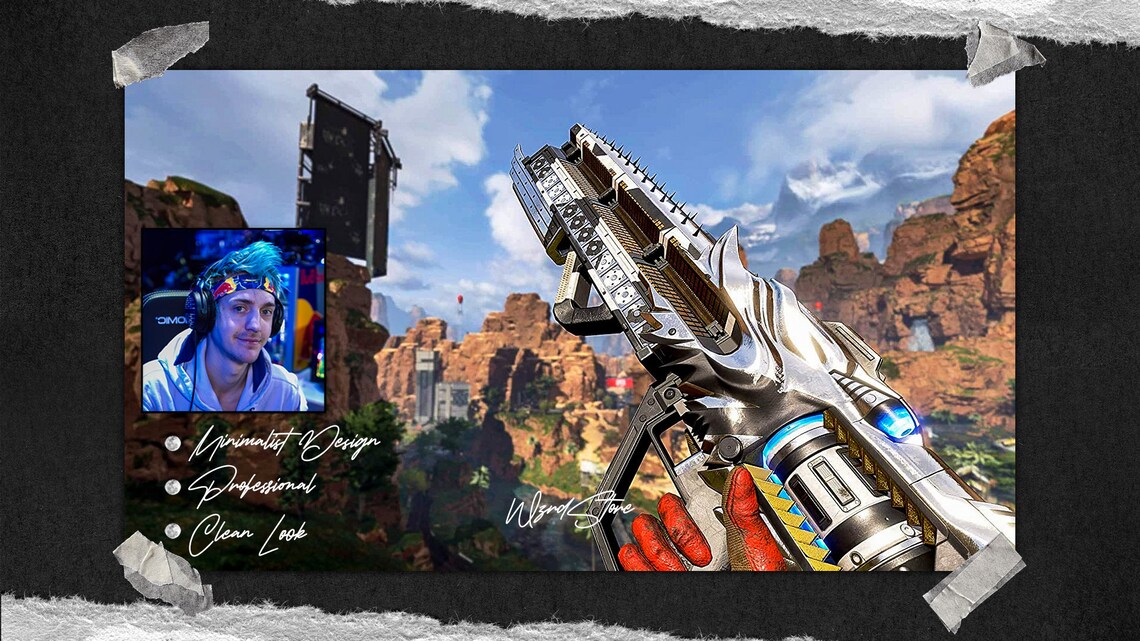 Black Square Facecam Overlay for Streaming - Clean Professional ...