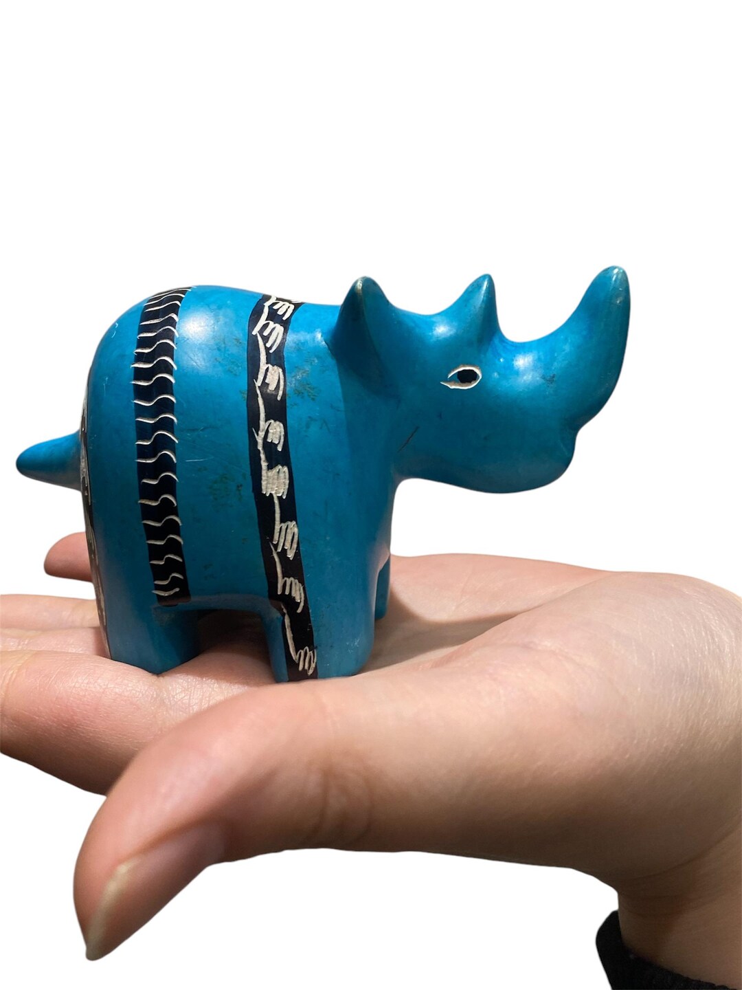 Soapstone Rhino Ornament Soapstone Animals Collection Figurine - Etsy